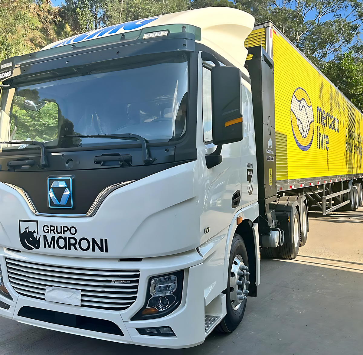 Caminhão elétrico XCMG Hanvan E700 começa a ser usado para transporte ...